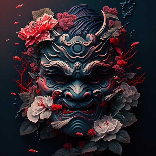 Oni mask - Etsy.de