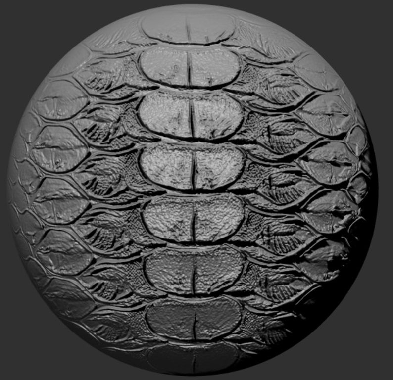 12 Reptile Skin Alphas for Zbrush - Etsy