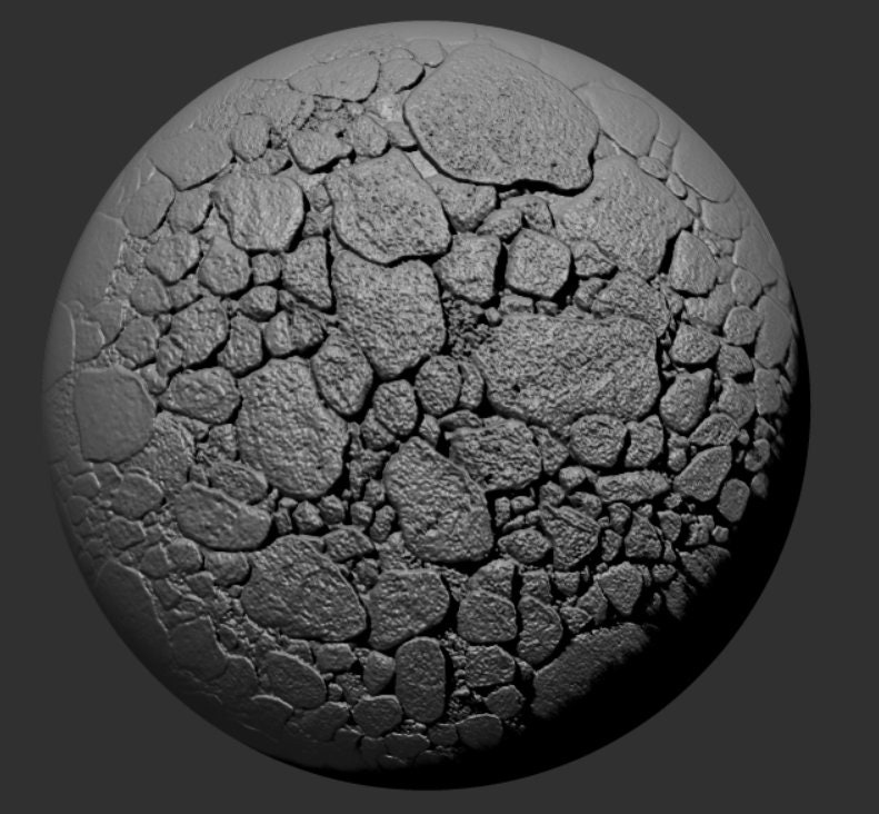 Plaster/rock Alpha for Zbrush - Etsy