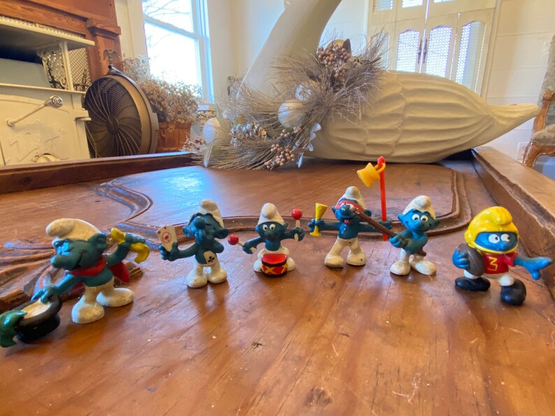 Vintage Smurf Figurines Collection 1960s 1970s 1980s Variety 25 Piece ...