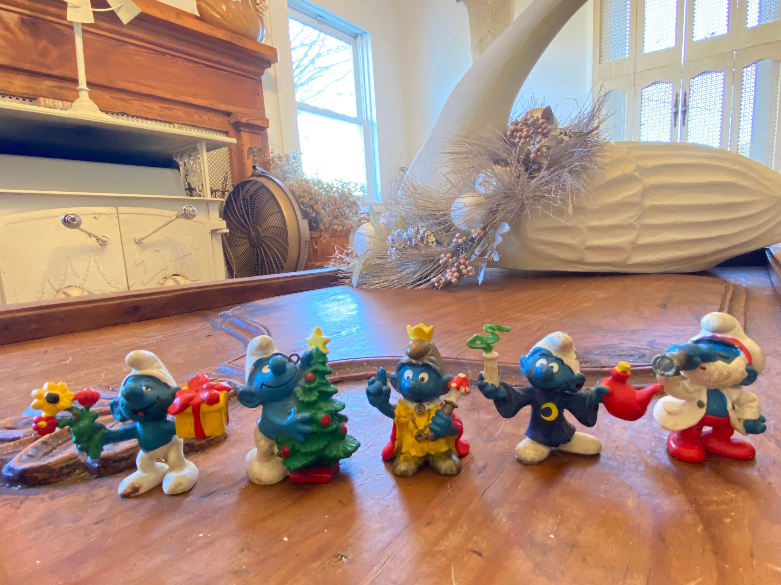 Vintage Smurf Figurines Collection 1960s 1970s 1980s Variety 25 Piece ...