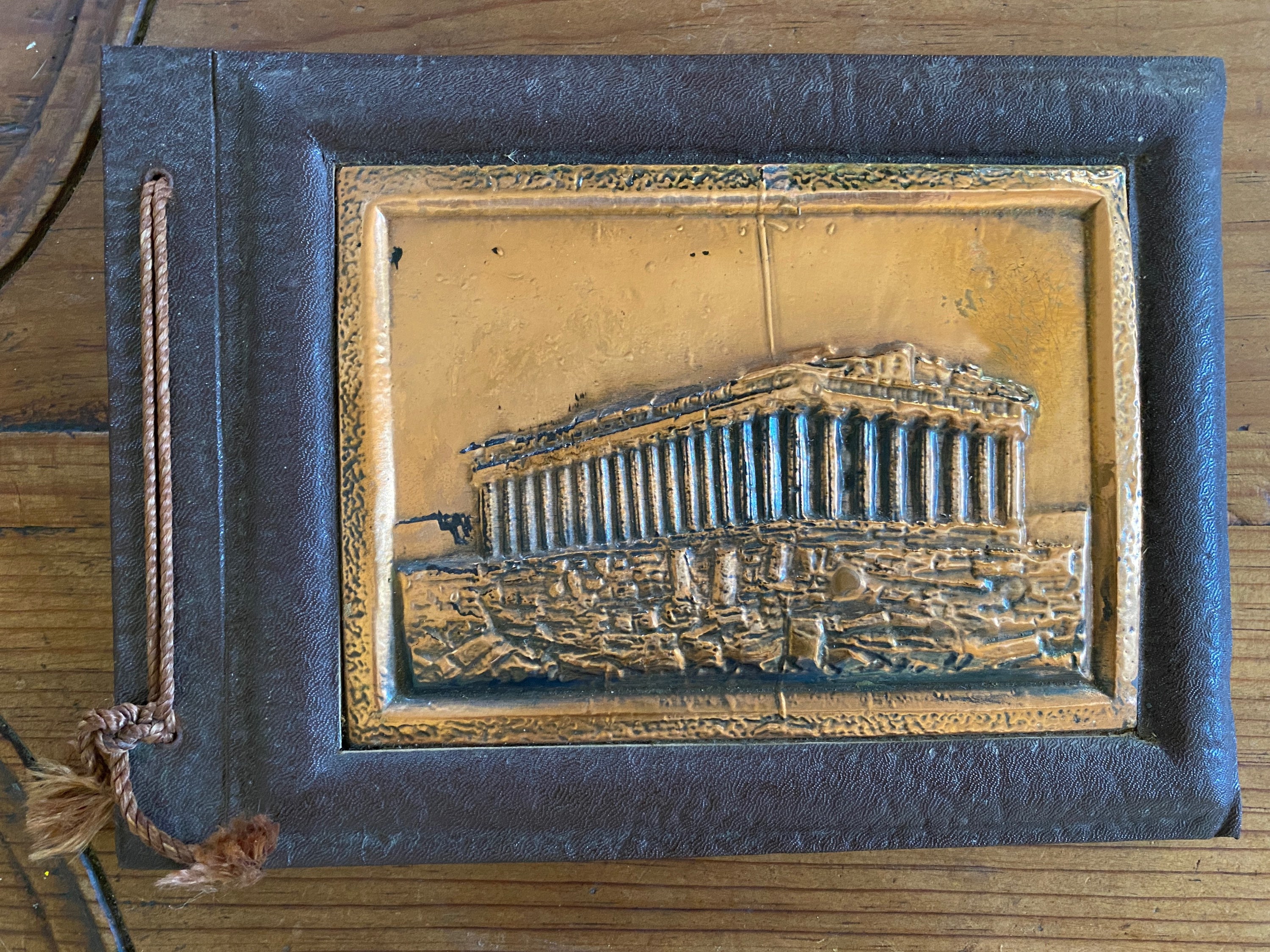 Parthenon Copper Embossed Scrapbook Album Handmade in Athens Greece in ...