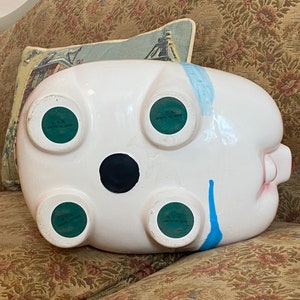 Vintage Ceramic Porcelain Piggy Bank Oversized Plays Old Macdonald Had ...