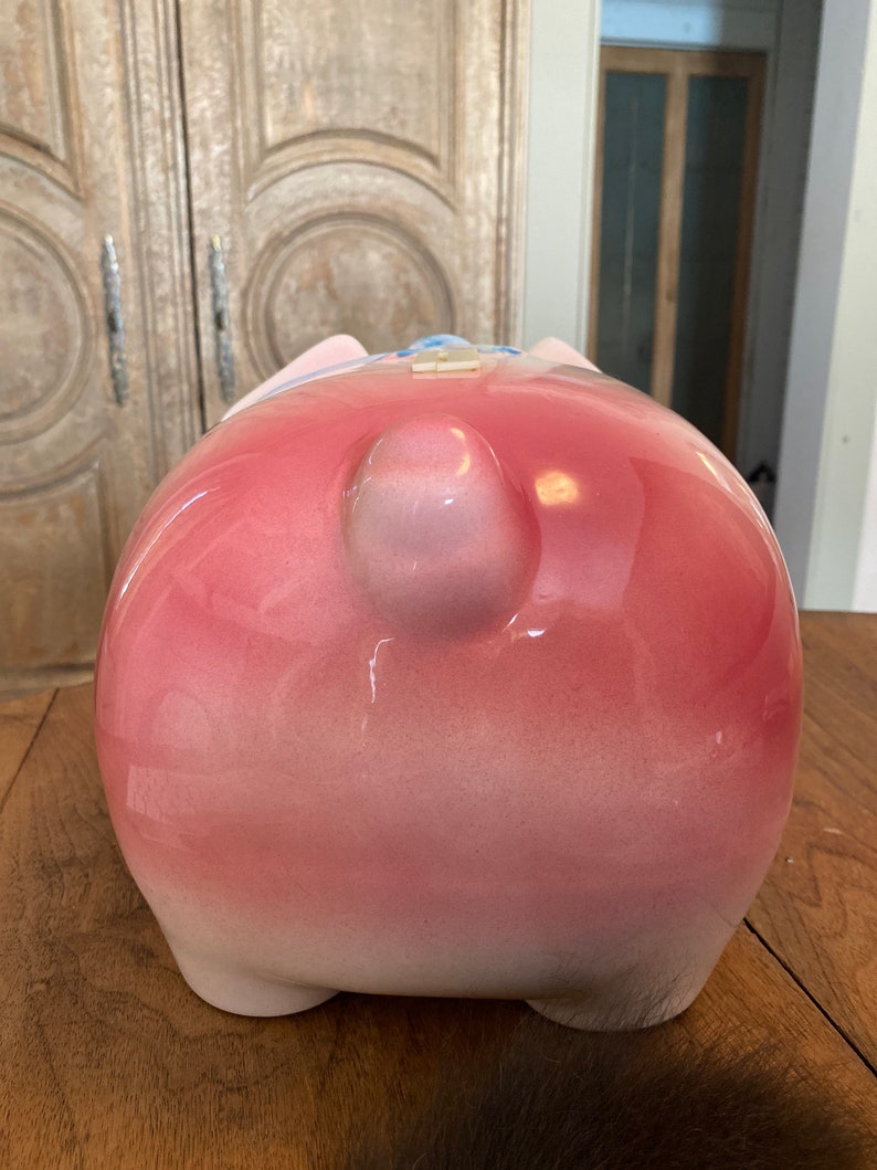 Vintage Ceramic Porcelain Piggy Bank Oversized Plays Old Macdonald Had ...
