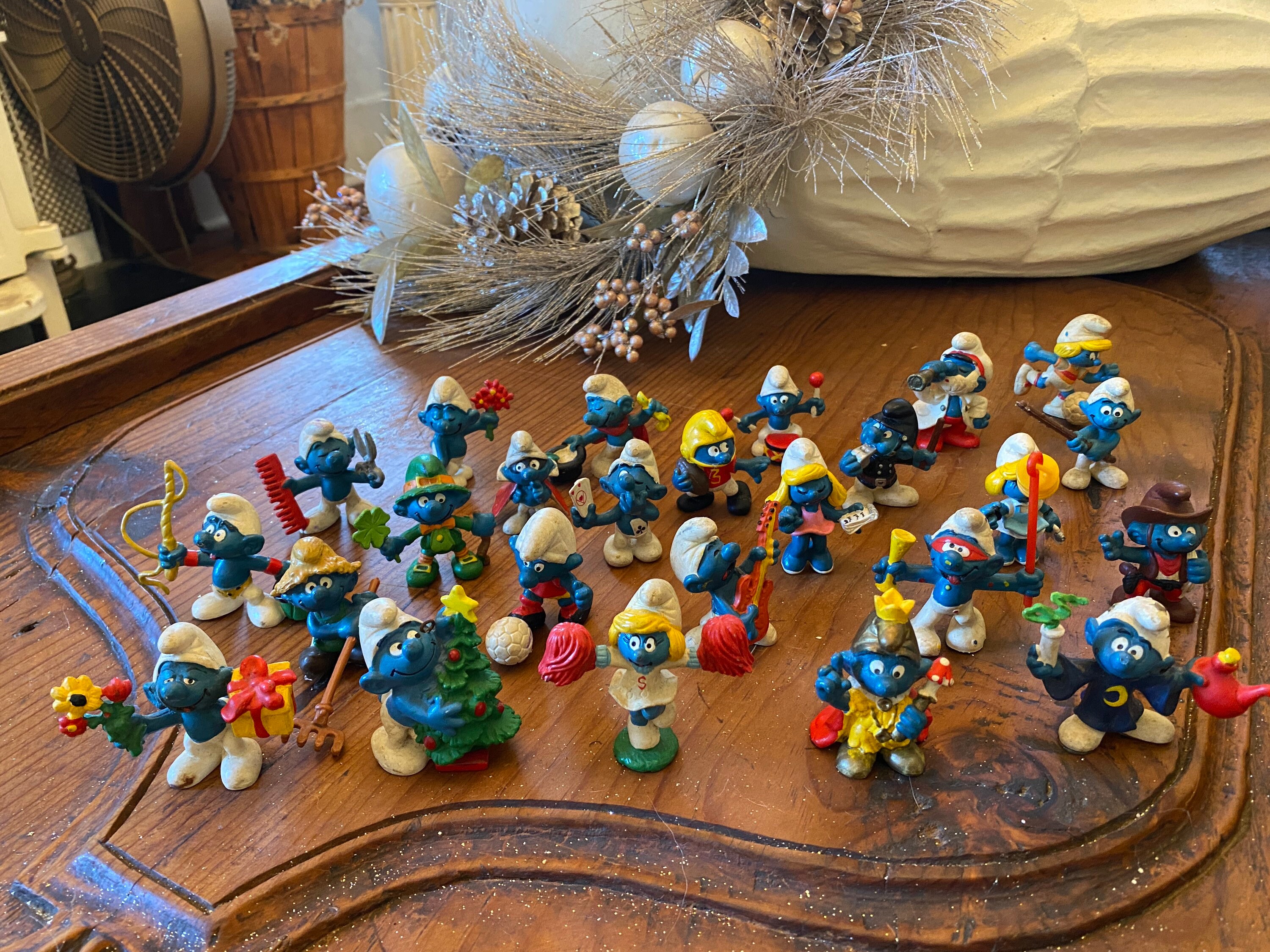 Vintage Smurf Figurines Collection 1960s 1970s 1980s Variety 25 Piece ...