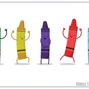 Personalised Crayons Print, End of Year Gift for Students, Teacher ...