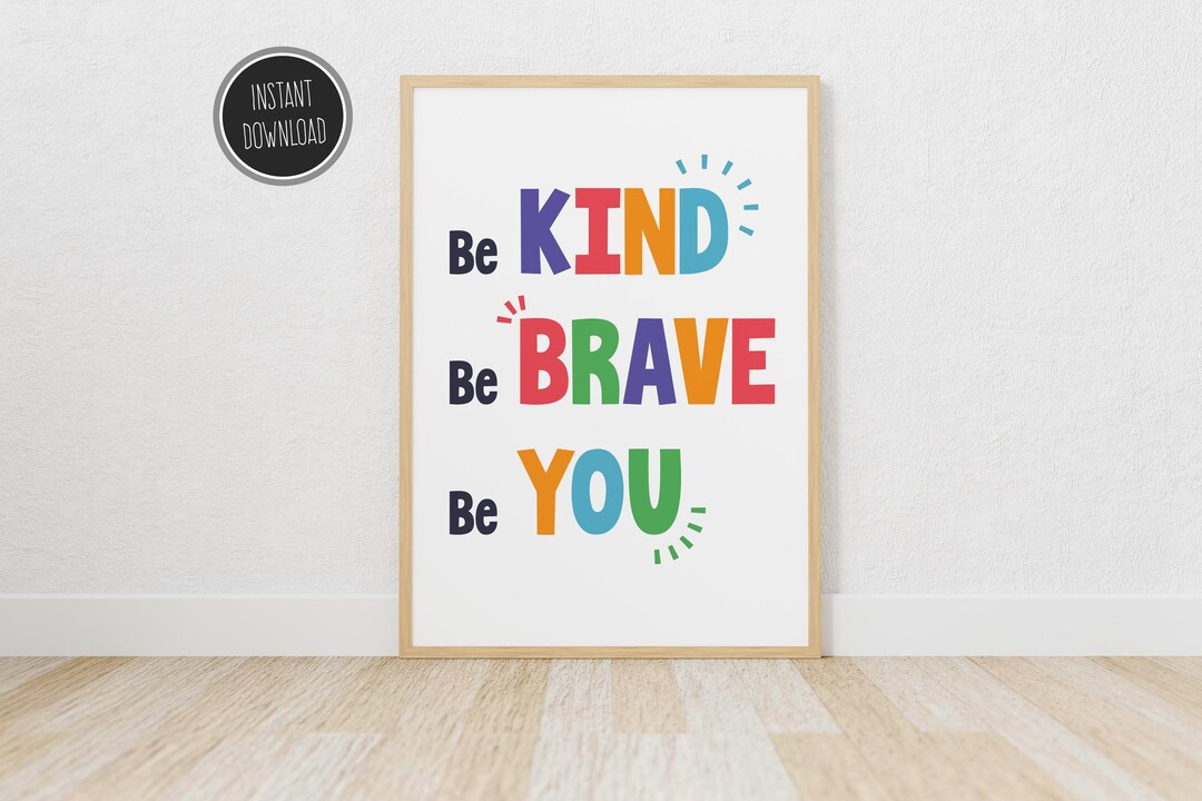 Inspirational Classroom Portrait Poster, Positive Kindness Poster ...