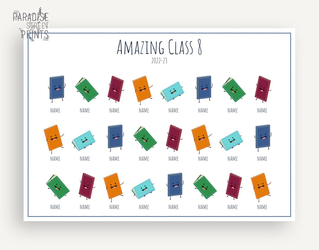 Personalised Books Print, End of Year Gift for Students, Teacher ...