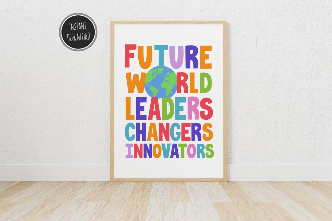 Inspirational Classroom Poster, Motivational Kid's Print, Positive ...