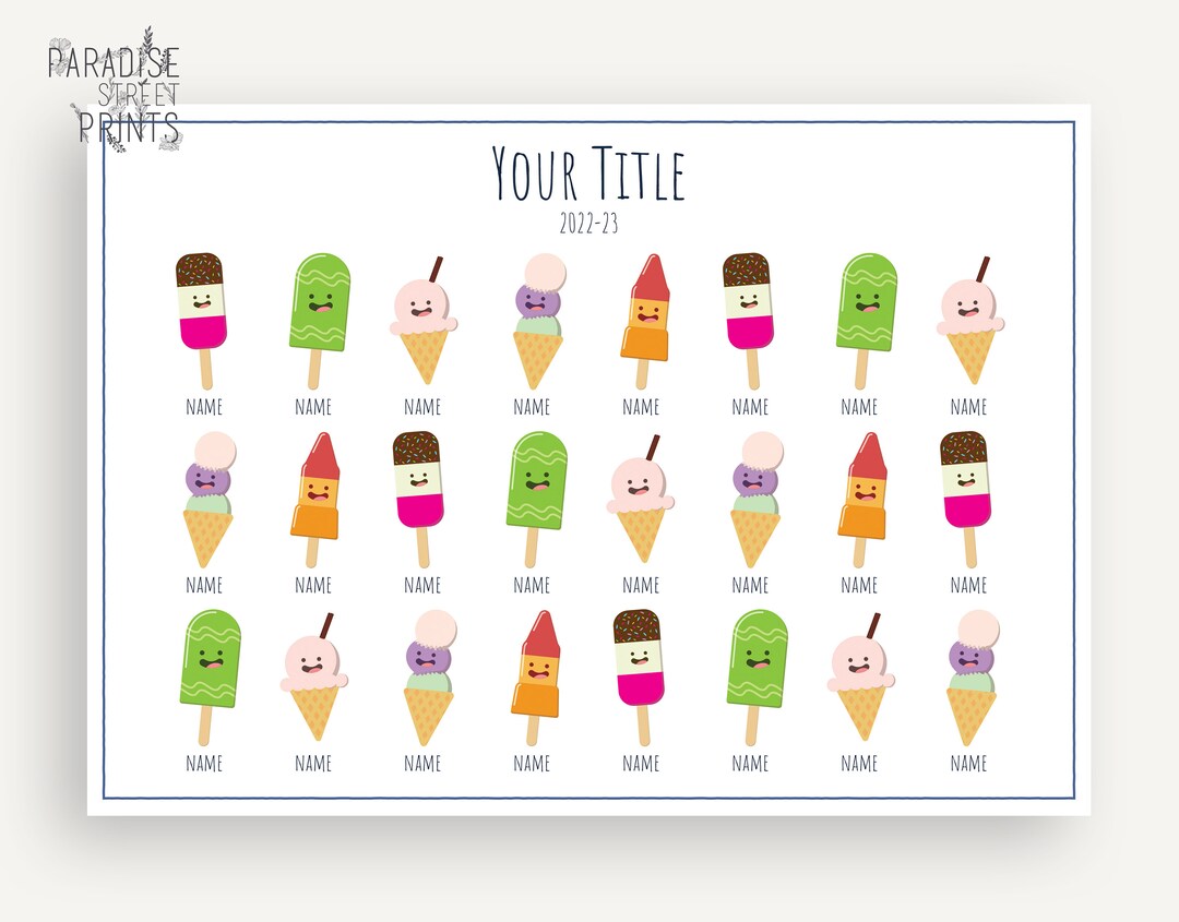 Personalised Ice Cream End of Year Gift for Students, Teacher ...