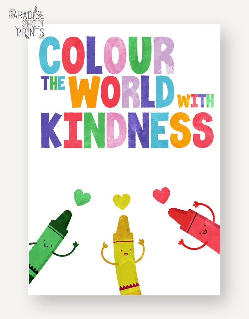 Inspirational Classroom Decor Positive Kindness Poster Be - Etsy