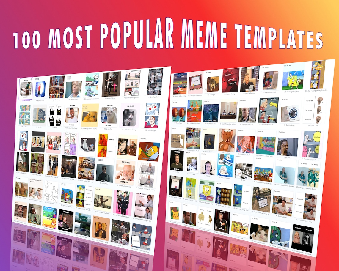 100 Meme Canva Templates for Tiktok, Facebook Stories, Instagram Reels ...