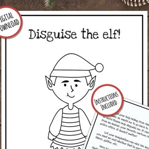 Elf in Disguise Project | Elf Printable | Christmas Game | Elf Disguise ...