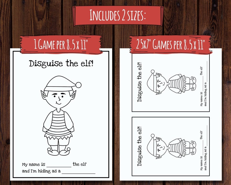 Elf in Disguise Project | Elf Printable | Christmas Game | Elf Disguise ...