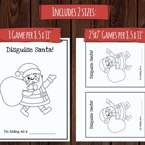 Santa in Disguise Project | Santa Printable | Christmas Game | Santa ...