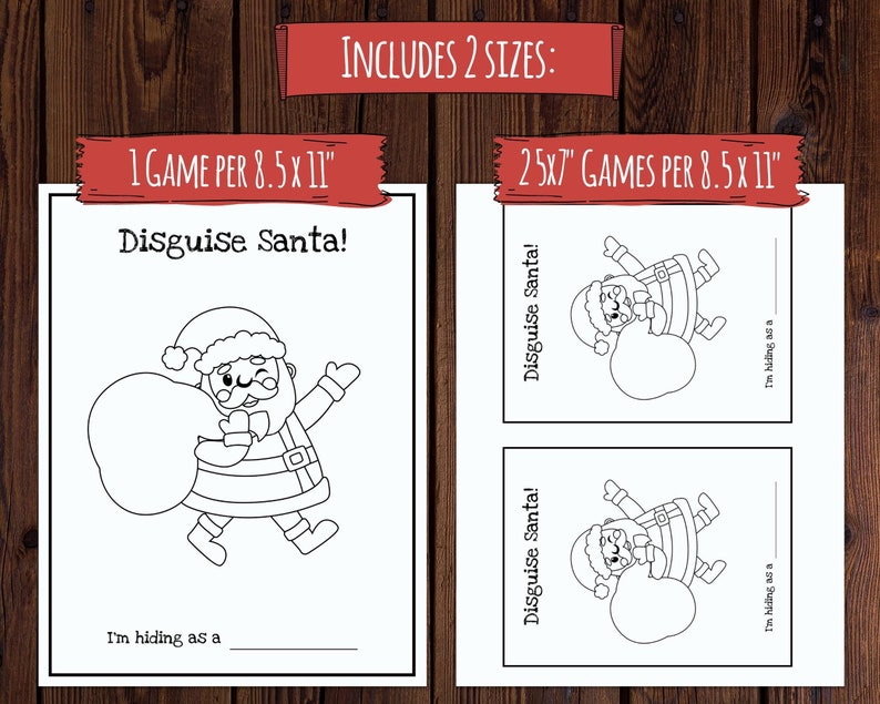 Santa in Disguise Project | Santa Printable | Christmas Game | Santa ...