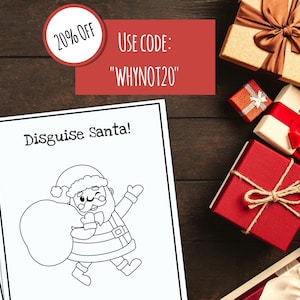 Santa in Disguise Project | Santa Printable | Christmas Game | Santa ...