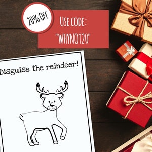 Reindeer in Disguise Project | Reindeer Printable | Christmas Game ...