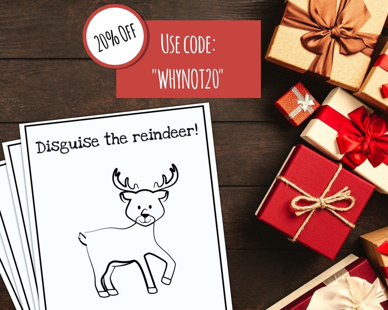Reindeer in Disguise Project | Reindeer Printable | Christmas Game ...