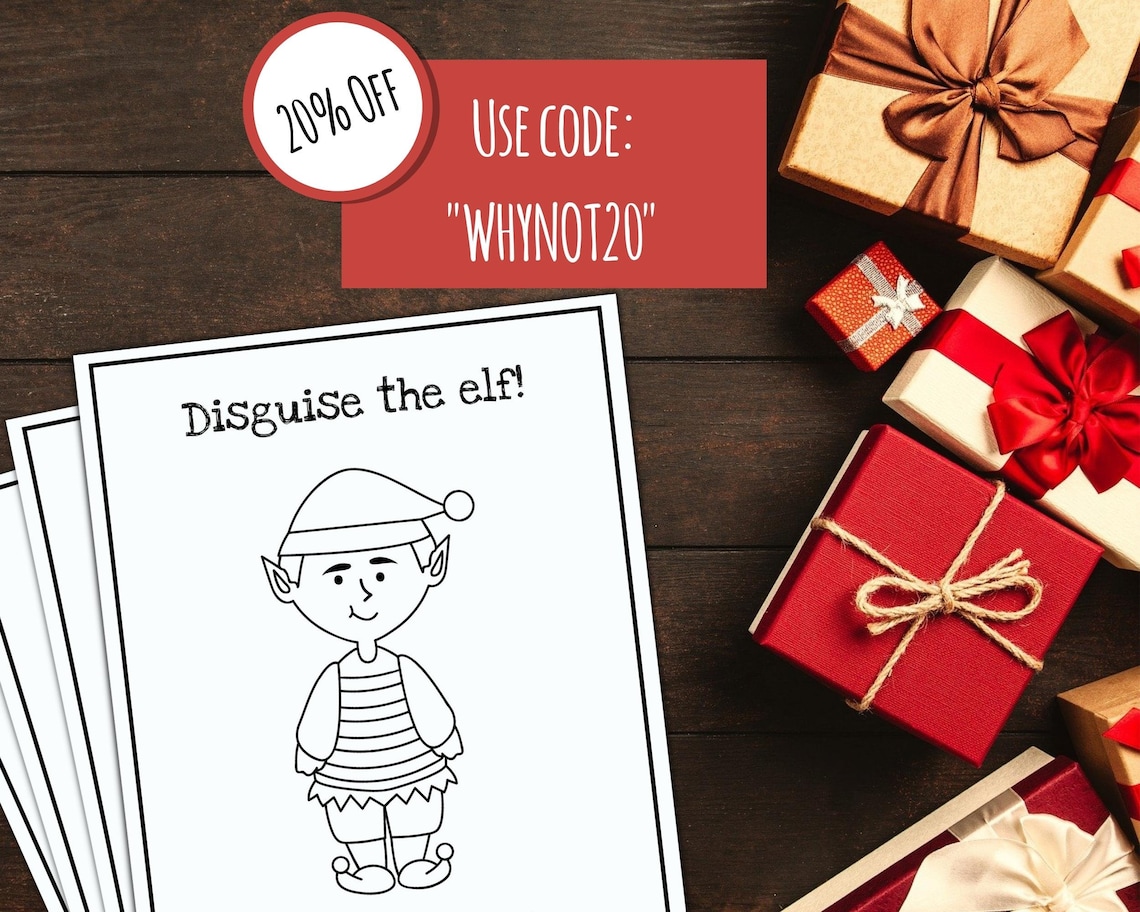 Elf in Disguise Project | Elf Printable | Christmas Game | Elf Disguise ...
