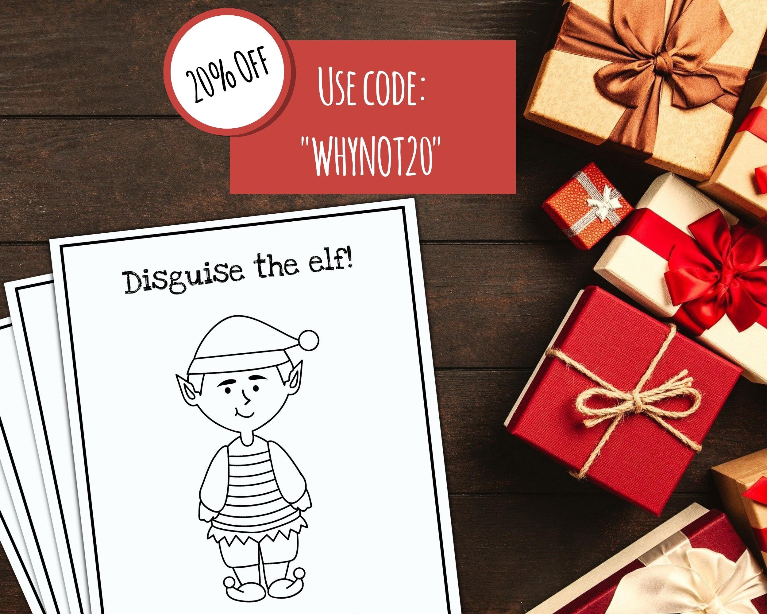 Elf in Disguise Project | Elf Printable | Christmas Game | Elf Disguise ...