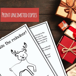 Reindeer in Disguise Project | Reindeer Printable | Christmas Game ...