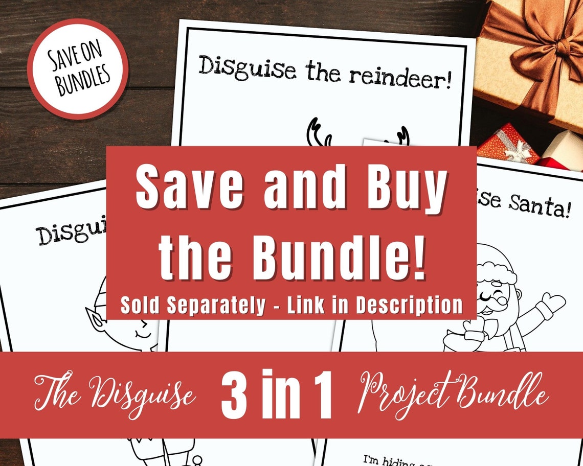 Elf in Disguise Project | Elf Printable | Christmas Game | Elf Disguise ...