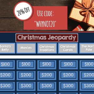 Christmas Jeopardy Powerpoint Game | Christmas Trivia | Zoom Christmas ...