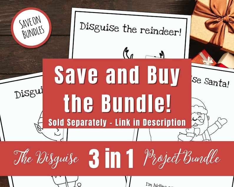 Santa in Disguise Project | Santa Printable | Christmas Game | Santa ...