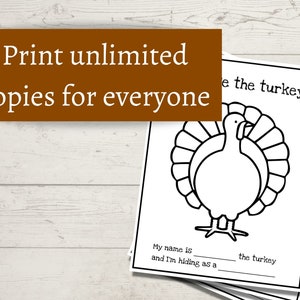 Turkey in Disguise Project | Turkey Printable | Thanksgiving Game ...