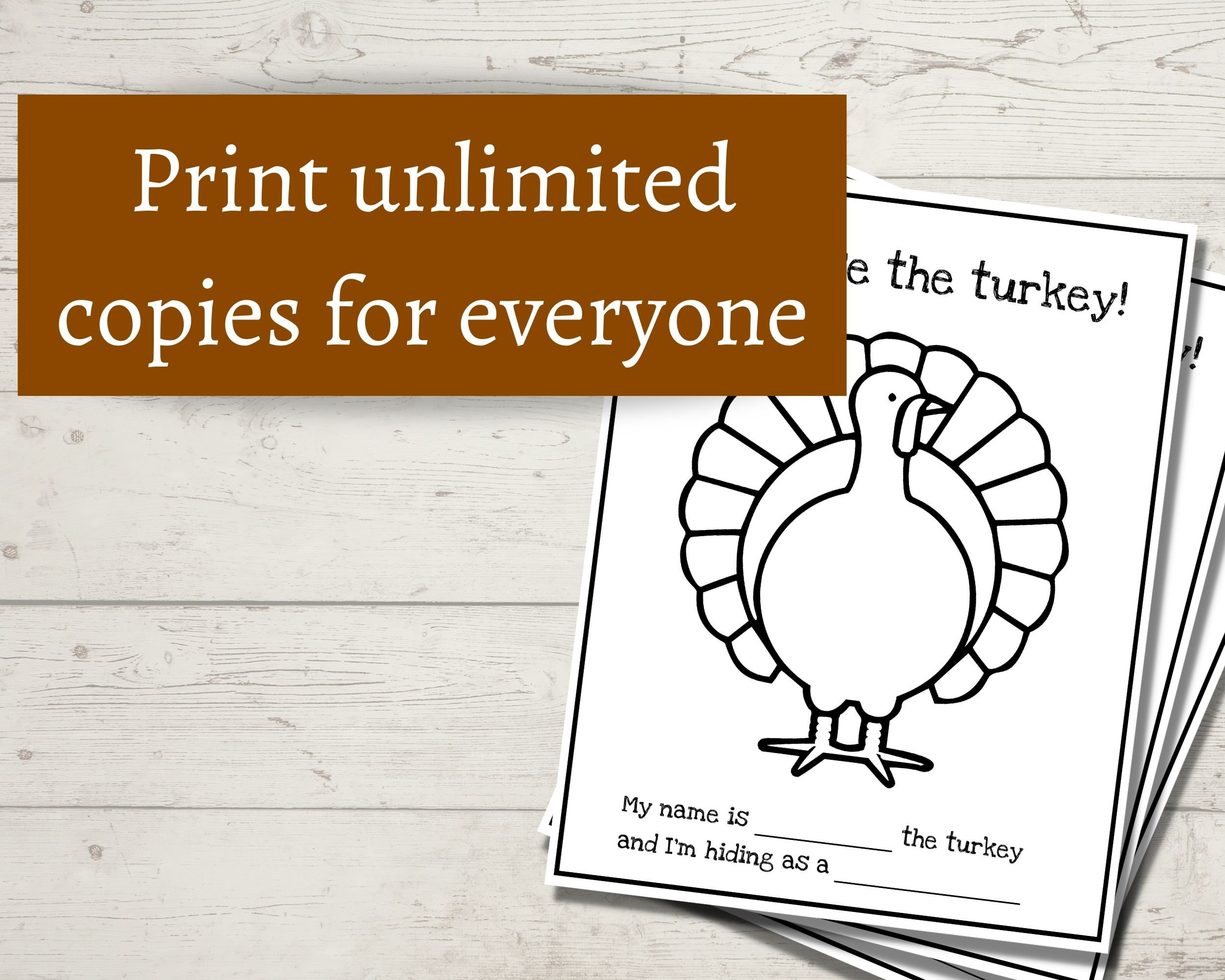 Turkey in Disguise Project | Turkey Printable | Thanksgiving Game ...