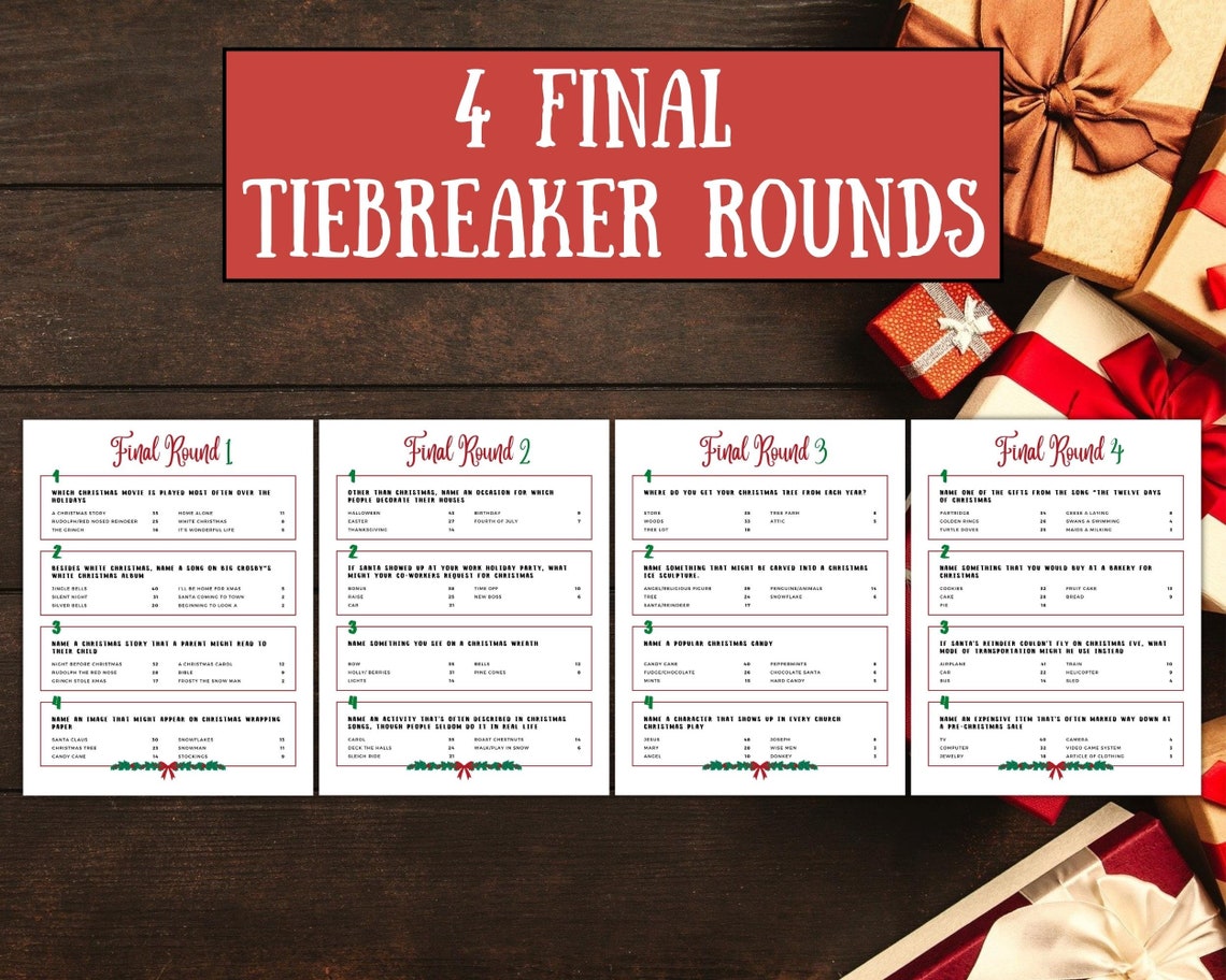 Christmas Family Feud | Christmas Trivia Game | Virtual Holiday Games ...