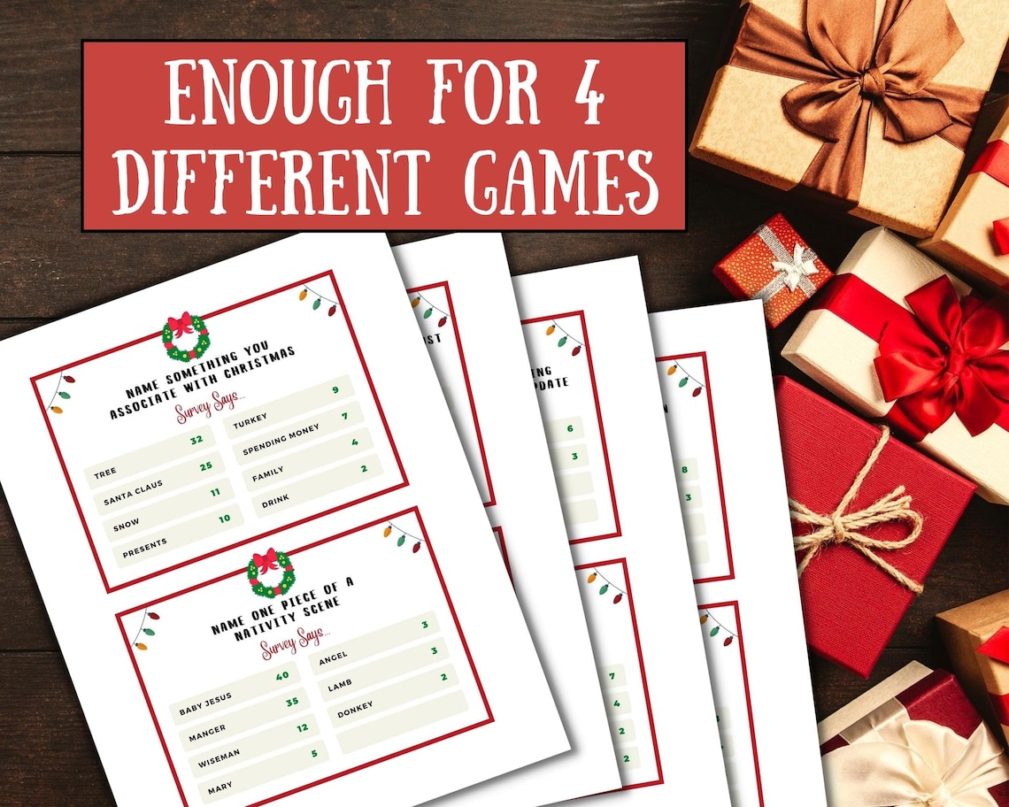 Christmas Family Feud | Christmas Trivia Game | Virtual Holiday Games ...