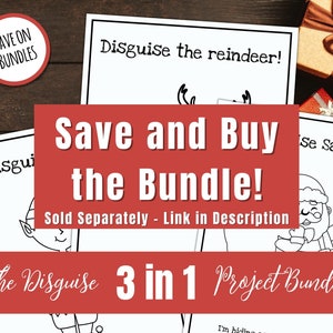 Reindeer in Disguise Project | Reindeer Printable | Christmas Game ...