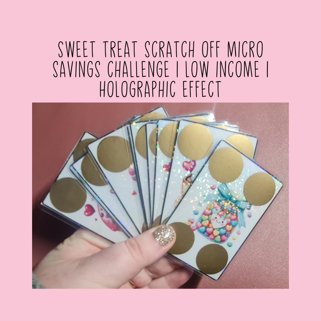 Sweet Treat Scratch off Micro Savings Challenge 10PCS | Low Income ...