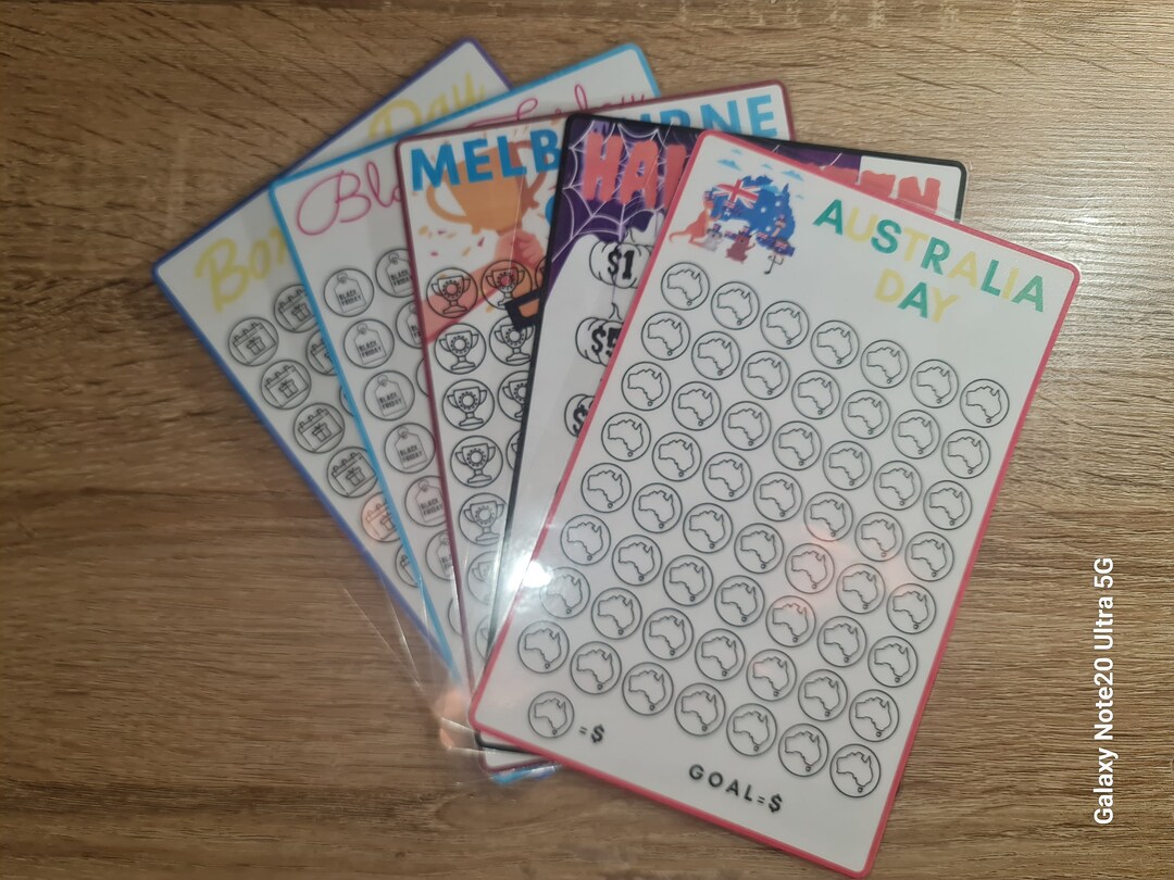 A5 Aussie Celebration Ultimate Savings Challenge Binder Pack - Etsy