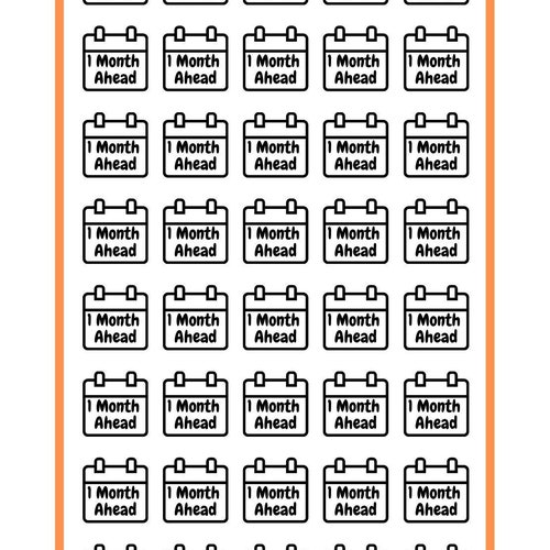 A6 1 Month Ahead Savings Tracker - Etsy