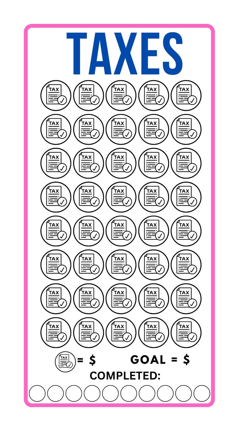 Taxes Savings Tracker - Etsy