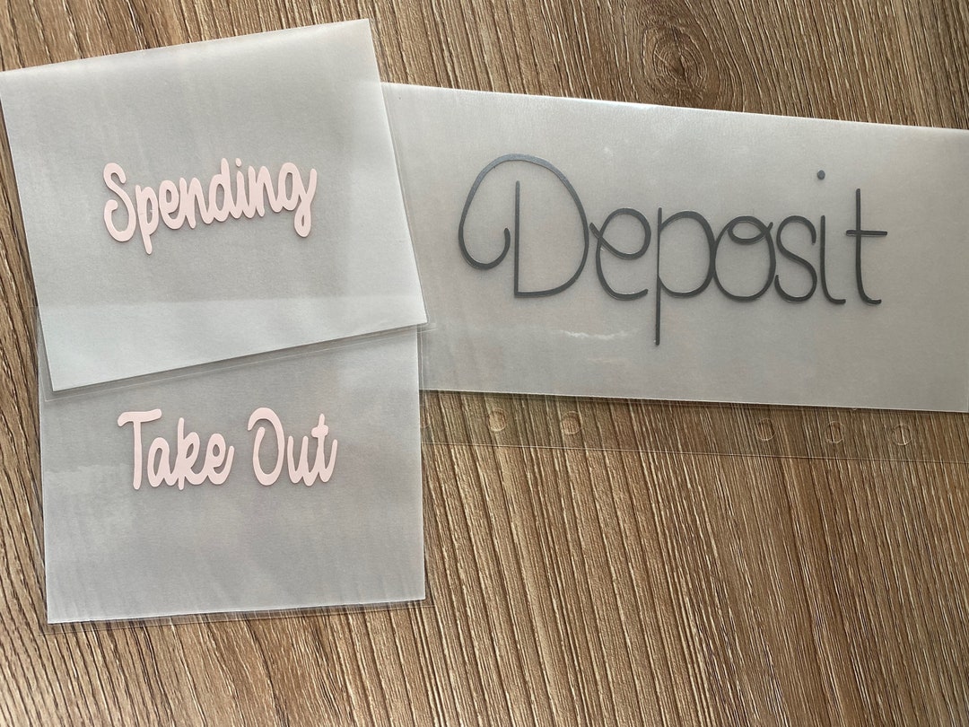 Labeled Frosted Cash Envelopes A6 Wallet Size With VINYL LABELS - Etsy