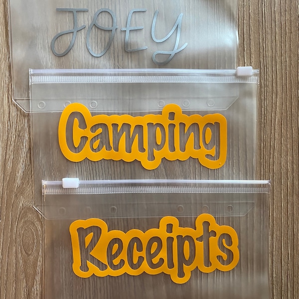 Zipper Cash Envelopes - Etsy