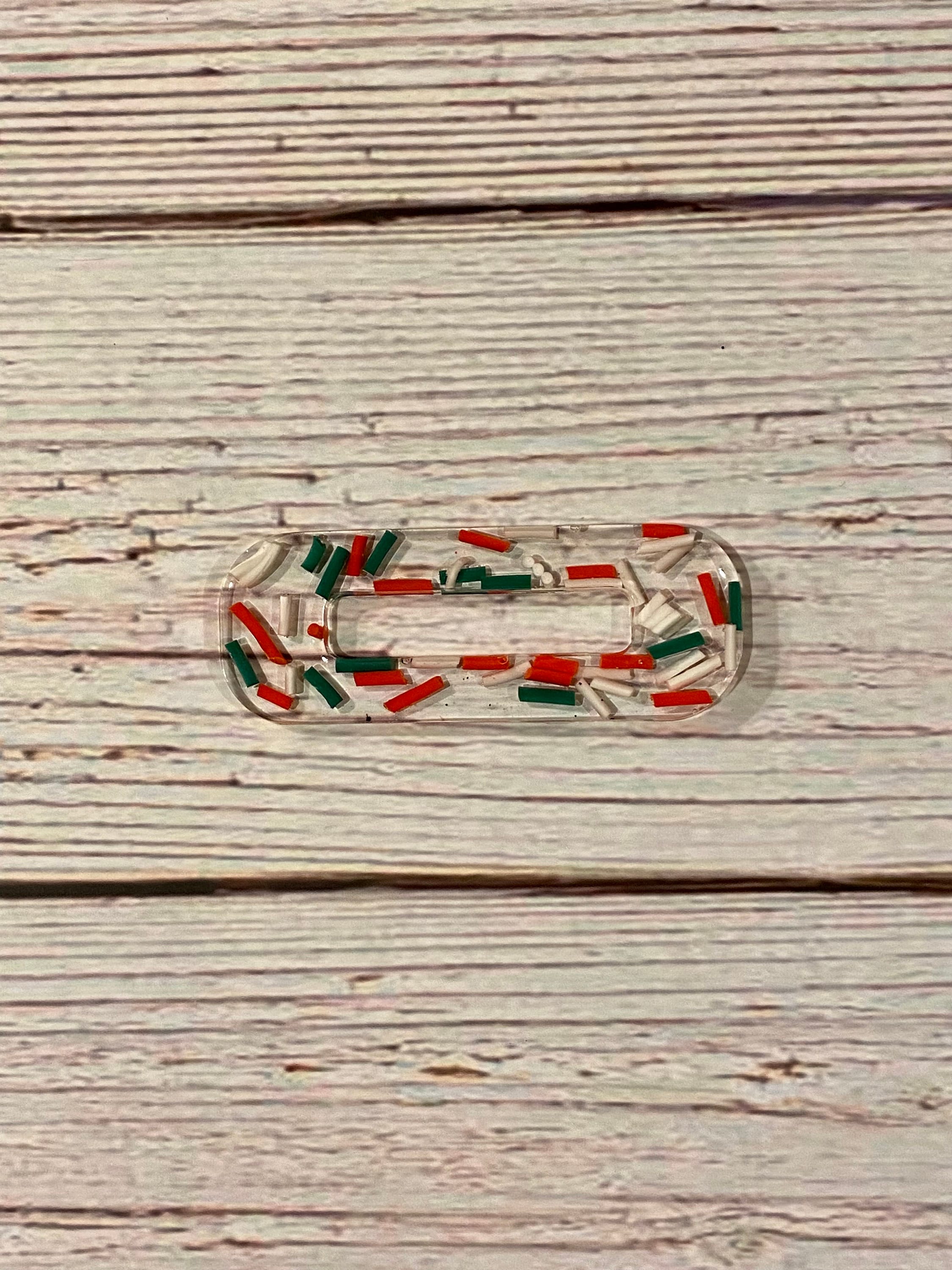 Christmas Resin Hair Clip, Christmas Glitter Barrette, Glitter Hairpin ...