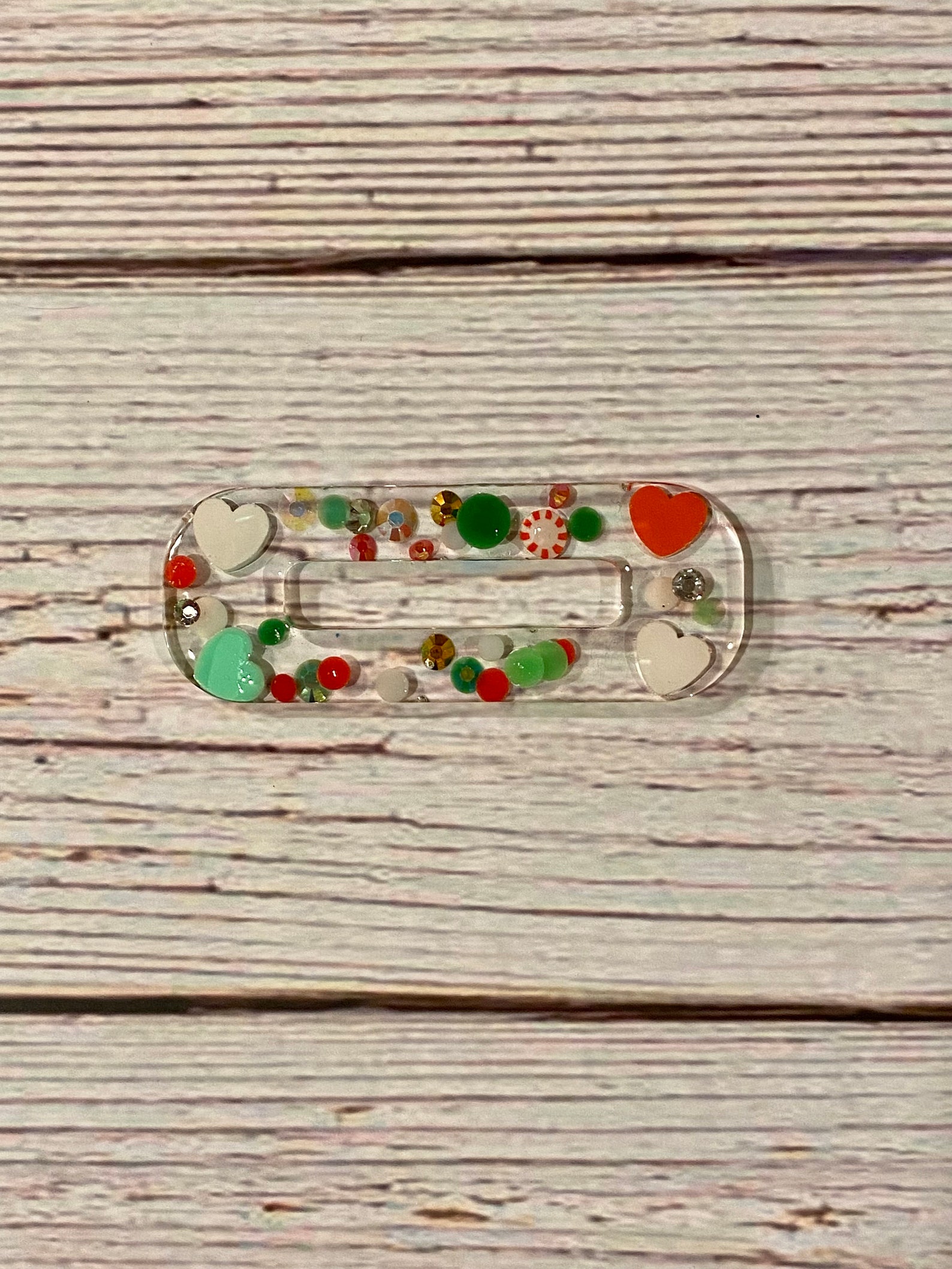 Christmas Resin Hair Clip, Christmas Glitter Barrette, Glitter Hairpin ...