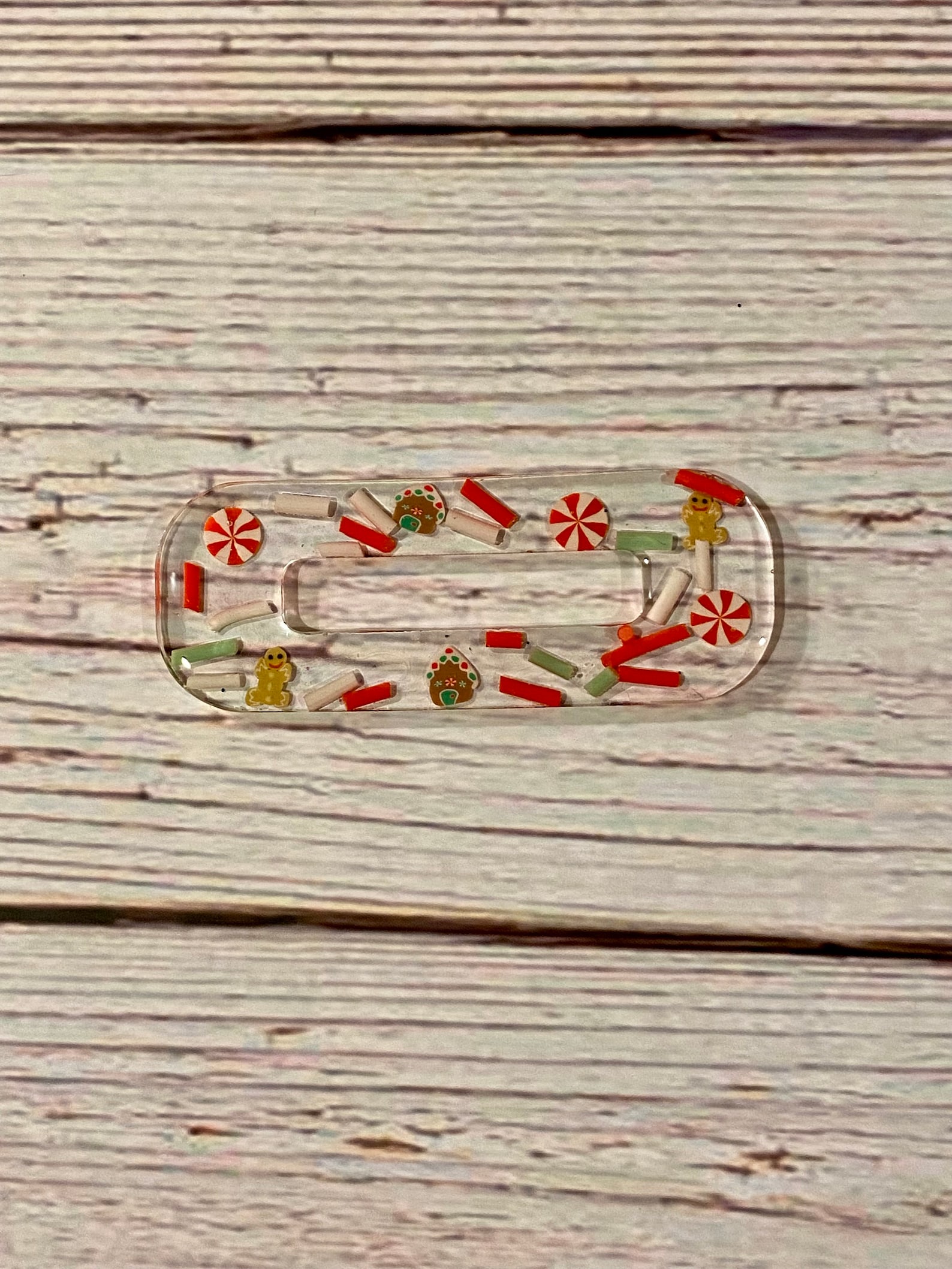 Christmas Resin Hair Clip, Christmas Glitter Barrette, Glitter Hairpin ...