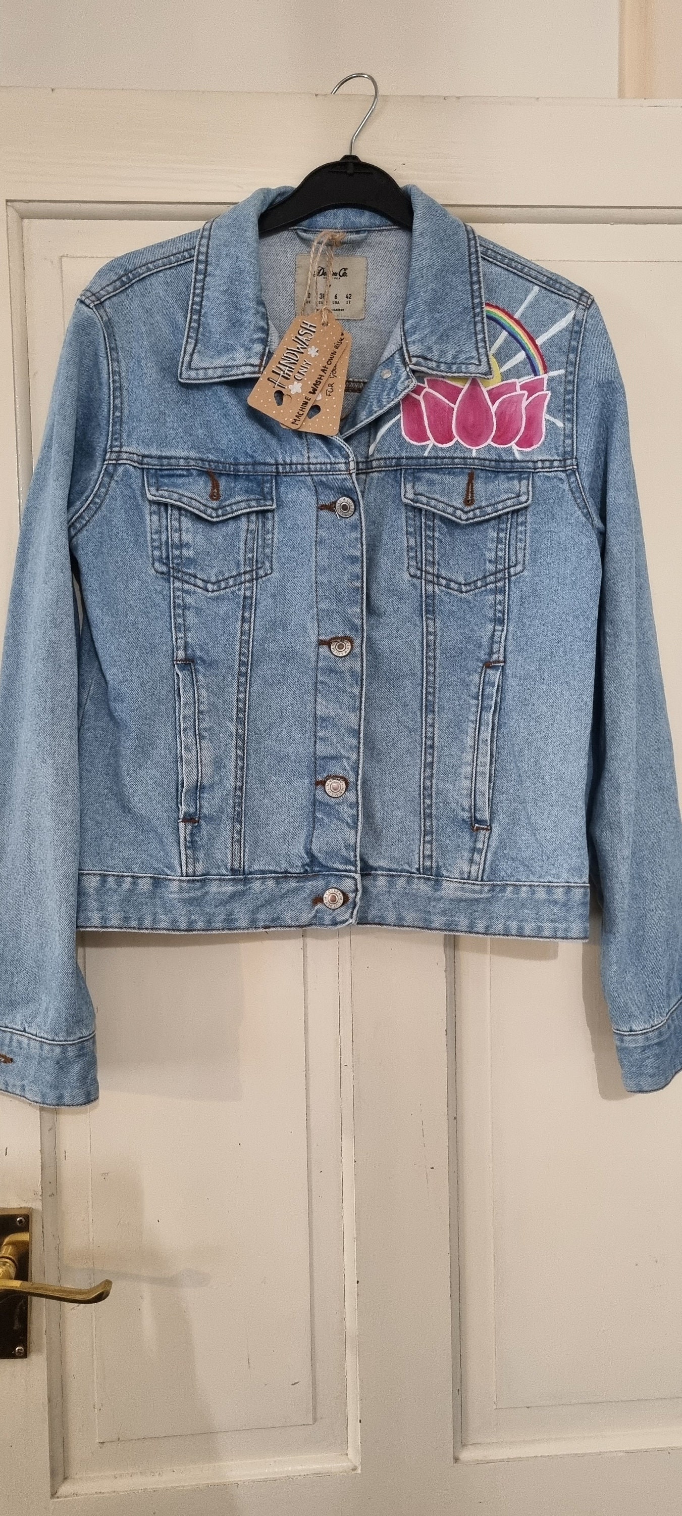 Personalised Denim Jacket | Custom Jacket | Hand Painted Denim Jacket ...