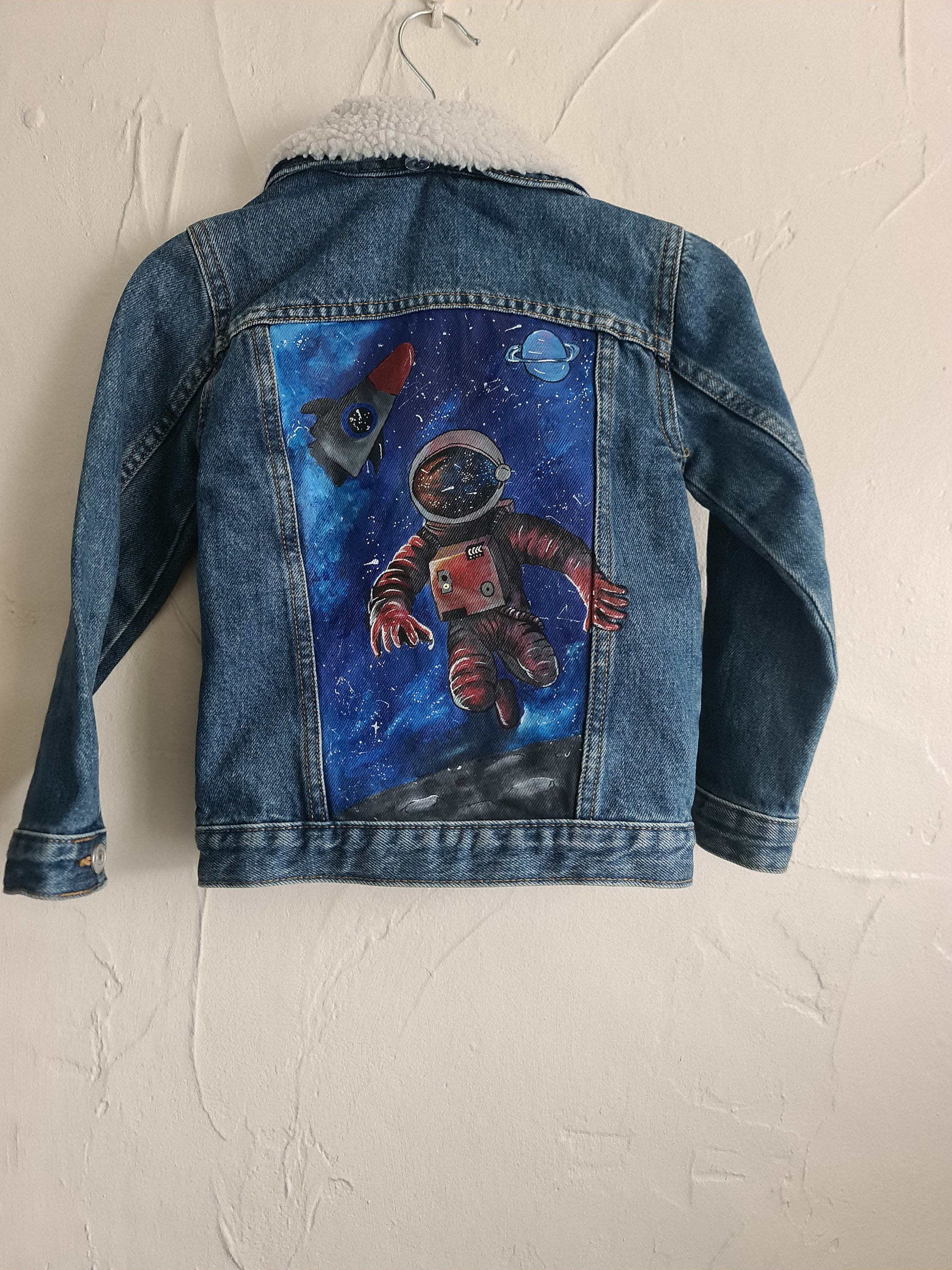 Personalised Denim Jacket | Custom Jacket | Hand Painted Denim Jacket ...