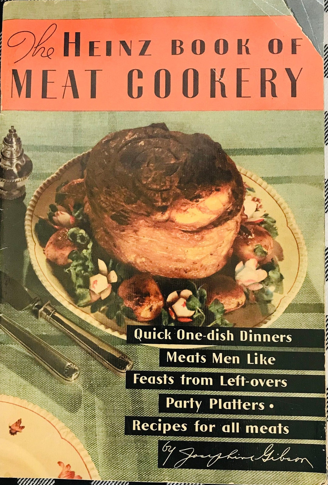 The Heinz Book of Meet Cookery Cook Book From 1934, Vintage Meat Cook ...