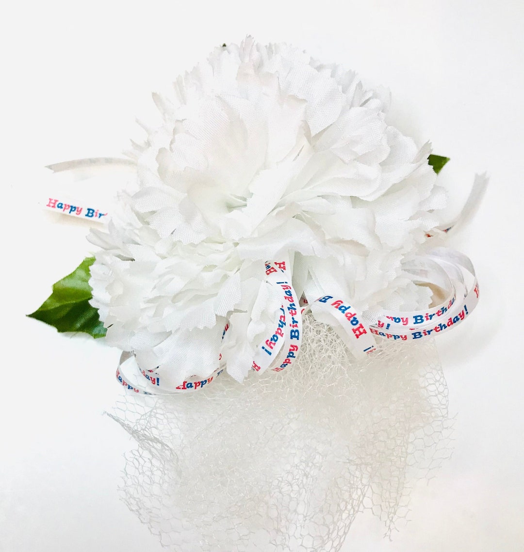 Vintage 1950s Style Handmade Birthday White Carnation Corsage - Etsy
