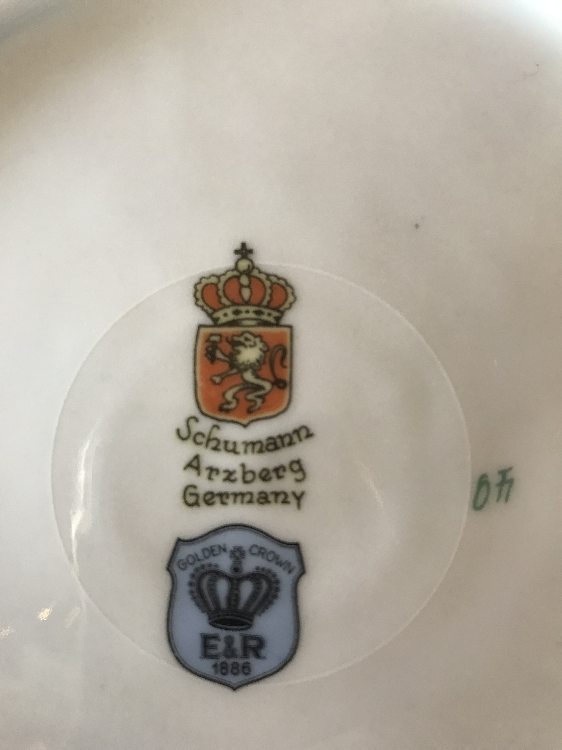 Vintage Porcelain Schumann Plate Decorated With Fruit From Arzberg ...