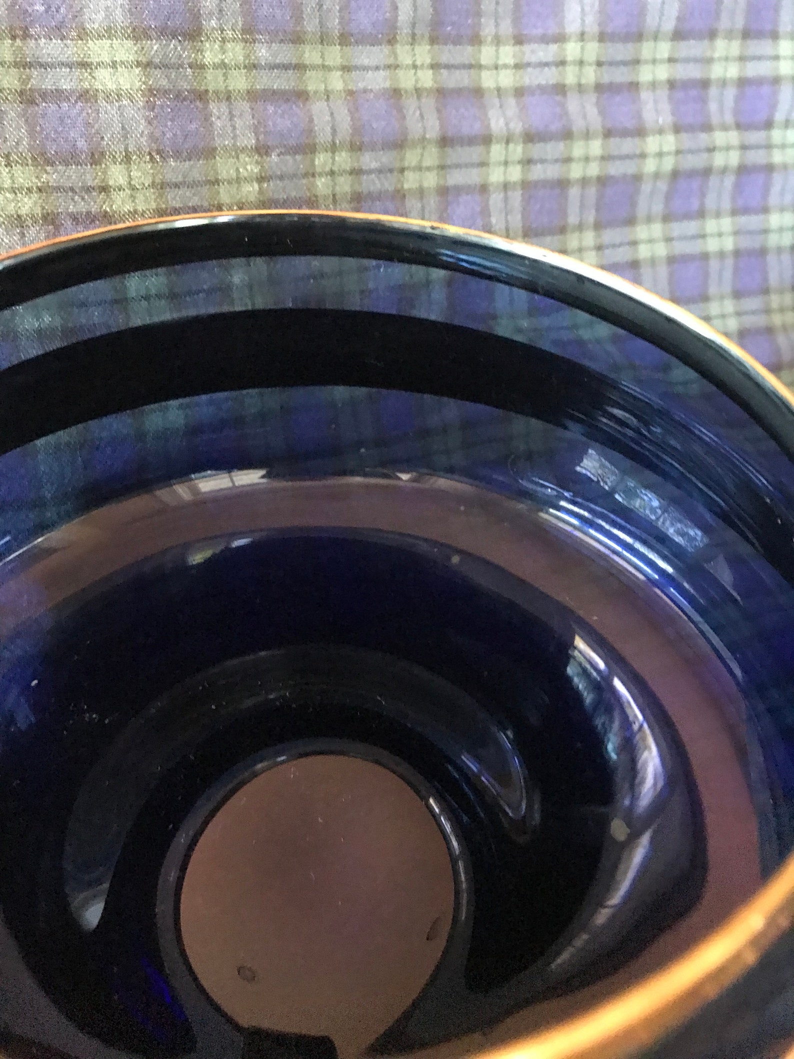 Vintage Bohemian Czech Cobalt Blue Pot With Lid and Gold - Etsy