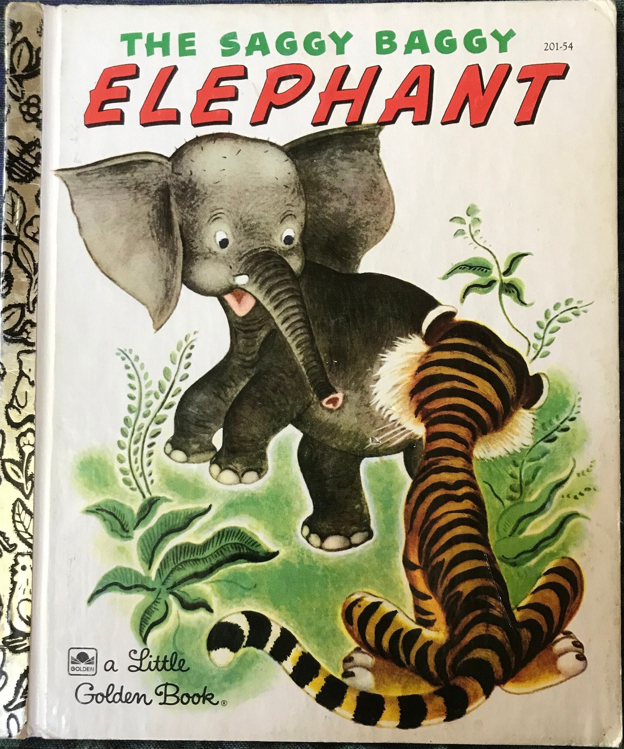 Vintage 1974 Little Golden Book the Saggy Baggy Elephant, Classic ...